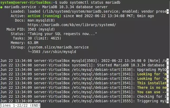 Instalirajte MariaDB na Ubuntu 22.04 38_4