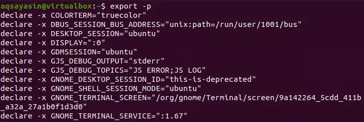 Linux Export Command ma Fa'ata'ita'iga 390_2