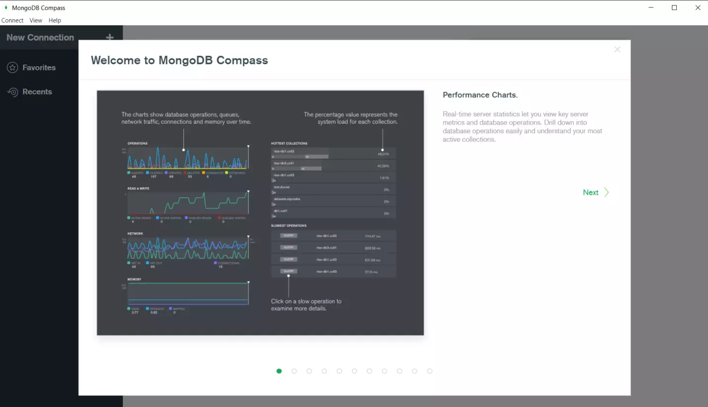 MongoDB Compass Installasjon og bruk 3928_6