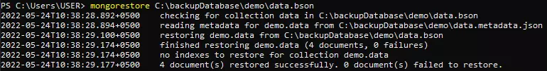 Дамп аднаўлення MongoDB 3931_11