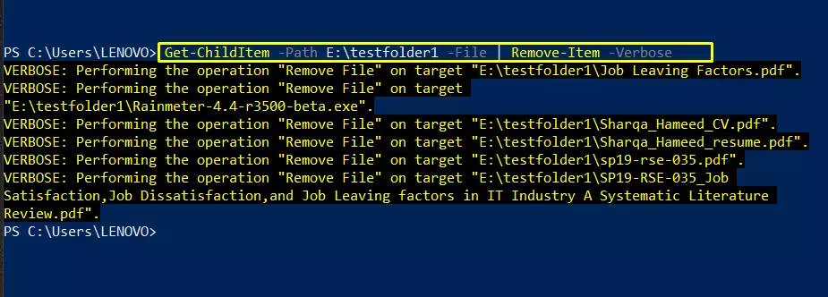 حذف فایل ها در PowerShell 3968_3