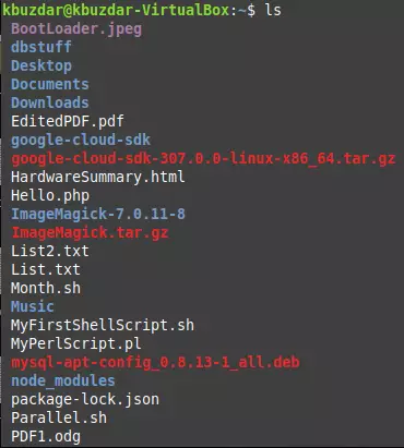 Linux の「ls」コマンドの例 396_2