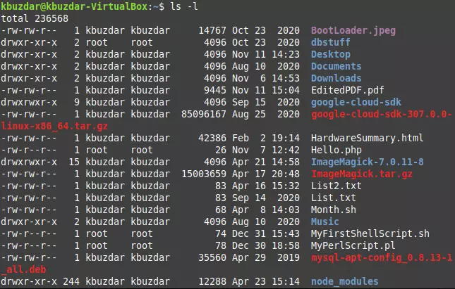 Shembuj të komandave Linux “ls”. 396_8