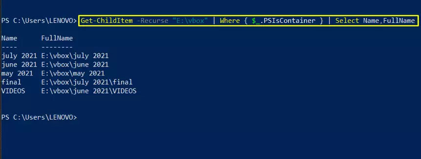 Lister les fichiers dans un répertoire avec PowerShell 3970_4