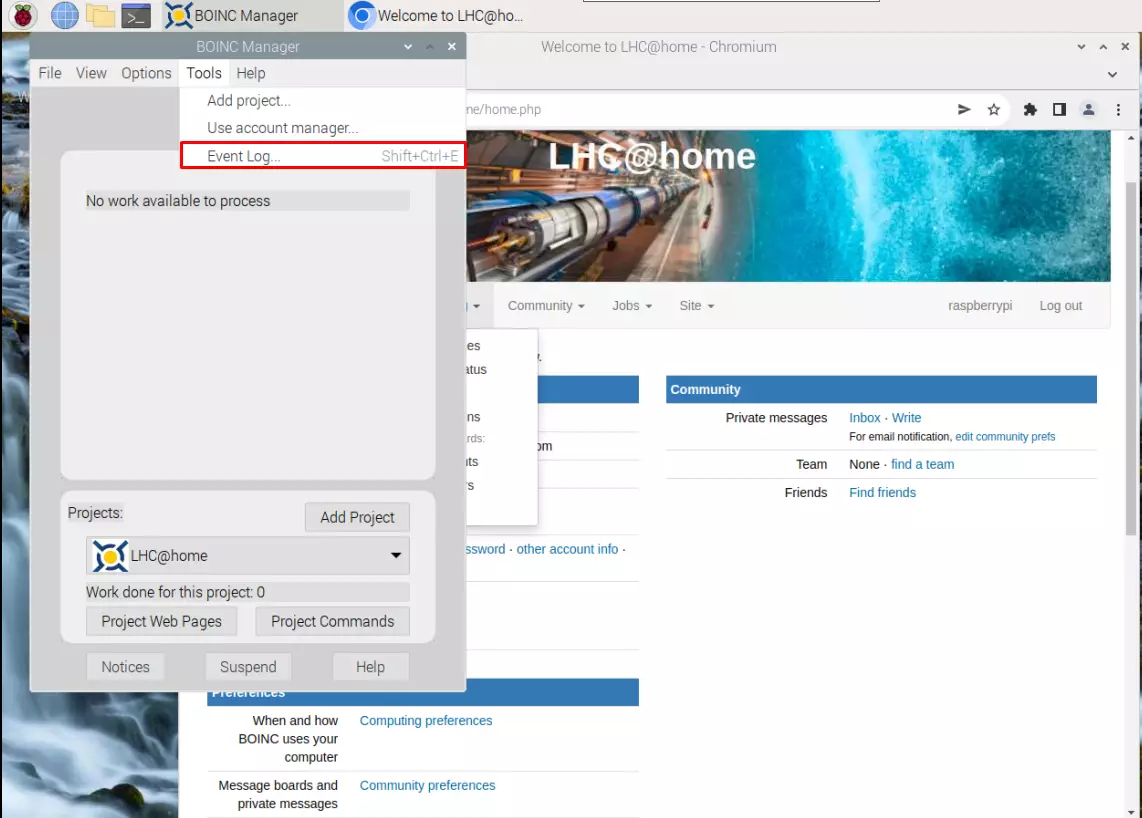 रास्पबेरी पाई में BOINC कैसे स्थापित और स्थापित करें? 4016_16