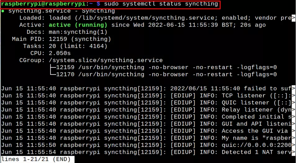 Pag-synchronize sa mga File sa imong Raspberry Pi nga adunay Syncthing 4019_16