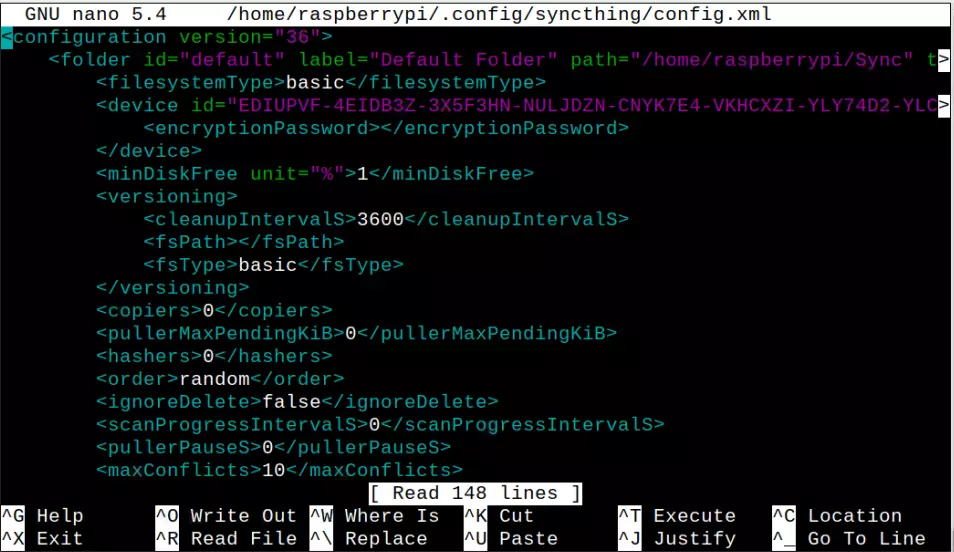 Fa'asoa faila i lau Raspberry Pi ma le Syncthing 4019_8