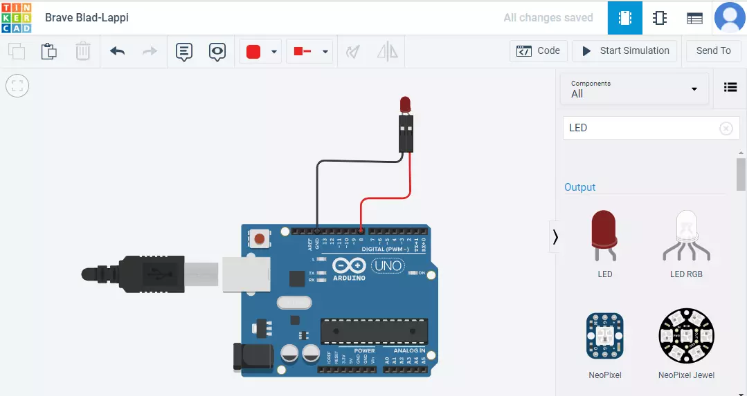 Početak rada s Tinkercad za Arduino simulaciju 4023_11