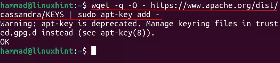 Conas Apache Cassandra a shuiteáil ar Ubuntu 22.04 4042_3