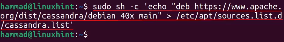 Conas Apache Cassandra a shuiteáil ar Ubuntu 22.04 4042_4