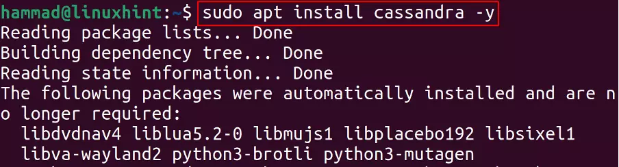 Як усталяваць Apache Cassandra на Ubuntu 22.04 4042_6