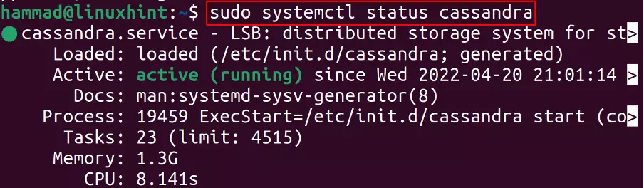 Conas Apache Cassandra a shuiteáil ar Ubuntu 22.04 4042_7