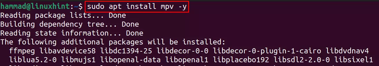 3 metodo MPV Media Player instalatzeko Ubuntu 22.04 eta Linux Mint 20-n 4046_1