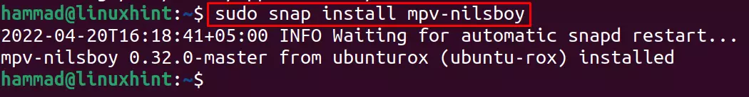 3 طرق لتثبيت MPV Media Player على Ubuntu 22.04 و Linux Mint 20 4046_4