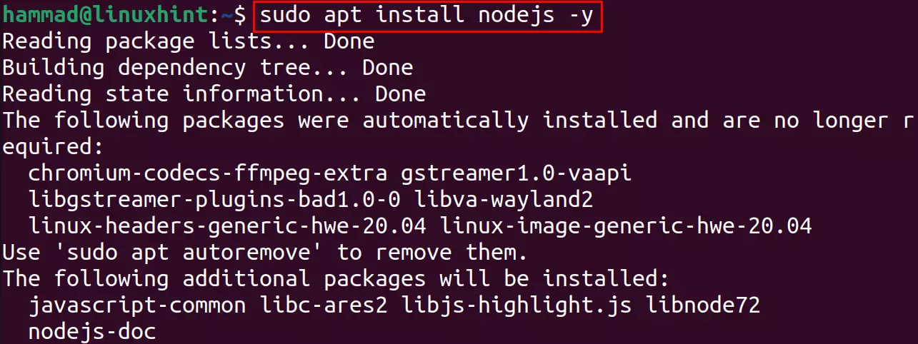 Ubuntu 22.04-та Node.js урнаштыруның 3 ысулы 4060_1