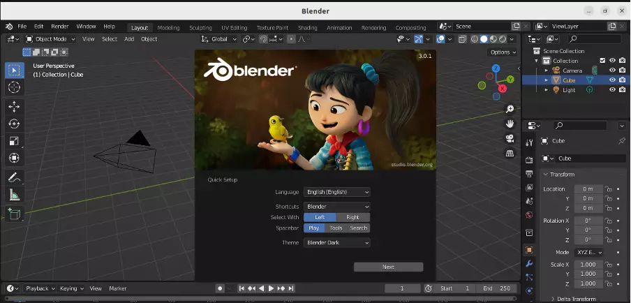 Bii o ṣe le Fi Blender 3D sori Ubuntu 22.04? 4061_5