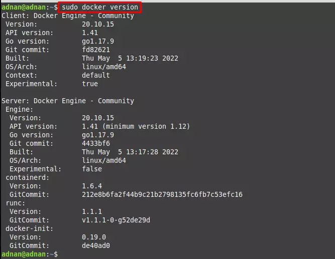 วิธีการติดตั้ง Docker บน Linux Mint 4068_10