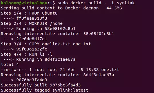 Cum să copiați legăturile simbolice utilizând Docker 4071_13
