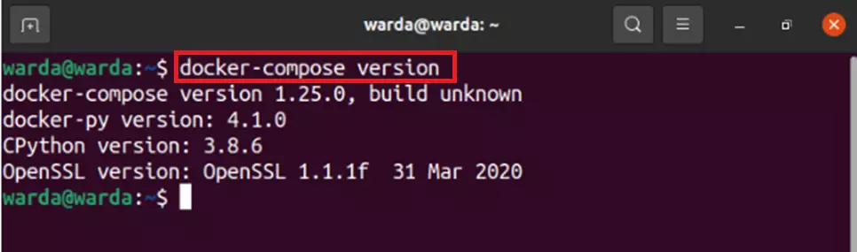 Giunsa ang Pag-install sa Docker Compose sa Ubuntu 20.04 4083_2