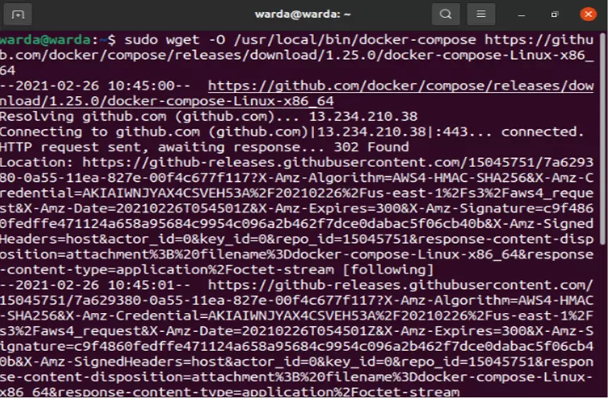 Giunsa ang Pag-install sa Docker Compose sa Ubuntu 20.04 4083_3