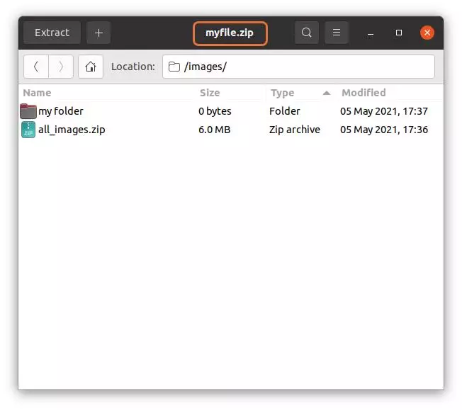 Ungazibandakanyi njani iifayile kwindawo yokugcina ye-zip kwiLinux 4153_5