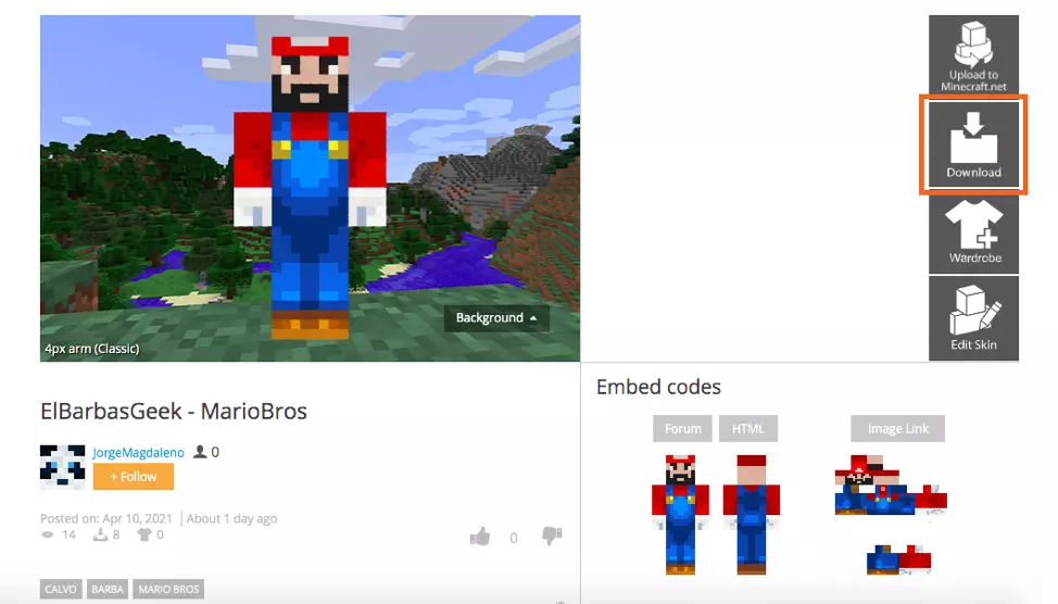 Minecraft मा छाला कसरी परिवर्तन गर्ने? 4156_2