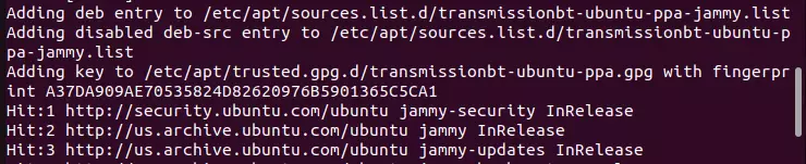 如何在 Ubuntu 22.04 中安裝 Transmission 3.00 BitTorrent 客戶端 415_3