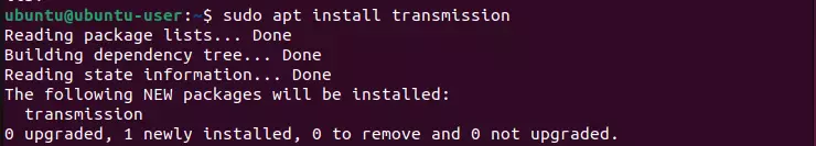如何在 Ubuntu 22.04 中安裝 Transmission 3.00 BitTorrent 客戶端 415_5