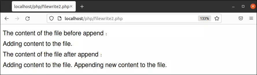 PHP file_put_contents() Swyddogaeth 4171_2