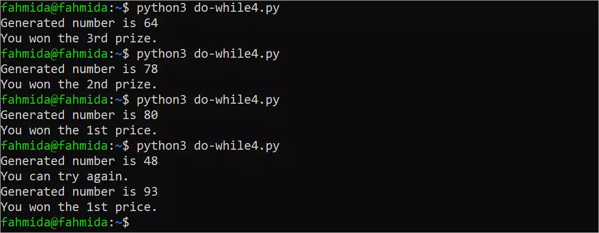 Python ရှိ Do-While Loop ကို အတုယူပါ။ 4175_4