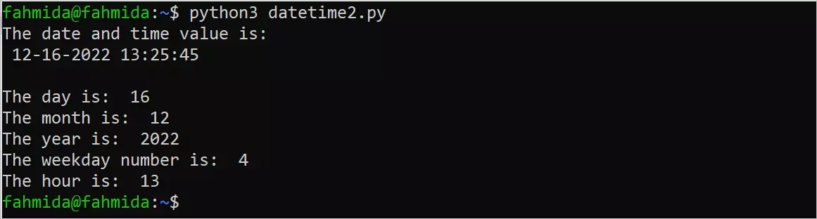 Python strptime() függvény 4181_2