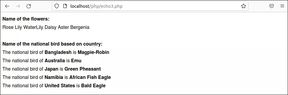 PHP ingxelo echo ukuprinta 4186_3
