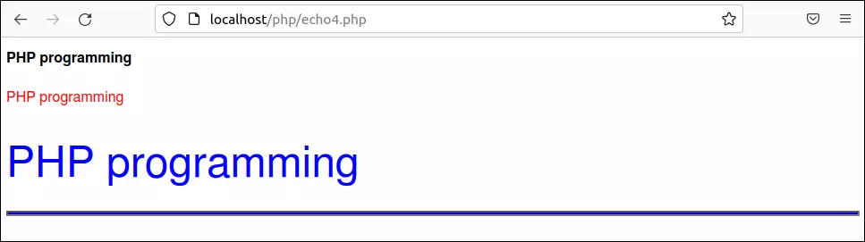 PHP echo yfirlýsing til að prenta 4186_4