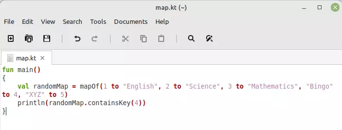 Как да използвате Kotlin Maps в Ubuntu 20.4 4209_9