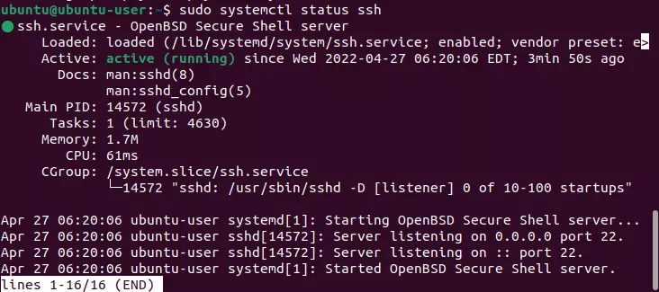 如何在 Ubuntu 22.04 上安裝和啟用 OpenSSH 420_4