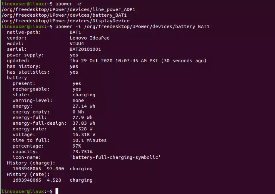 So überwachen Sie den Zustand eines Laptop-Akkus in Ubuntu 4235_3