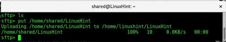 Gamit ang sftp mula sa command line ng Linux 4246_2