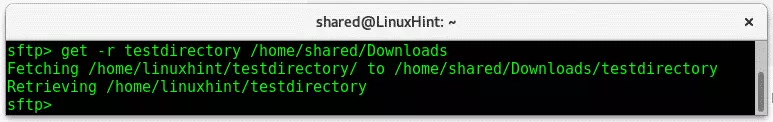 Gamit ang sftp mula sa command line ng Linux 4246_5