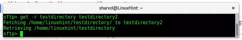 Gamit ang sftp mula sa command line ng Linux 4246_6