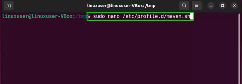 Nola instalatu Apache Maven Ubuntu 22.04-n 424_12