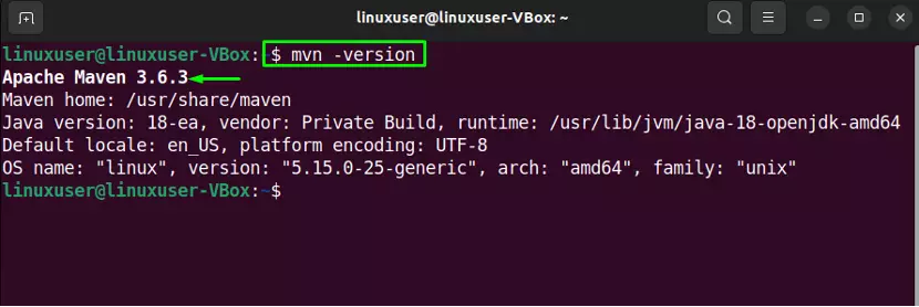 Nola instalatu Apache Maven Ubuntu 22.04-n 424_16