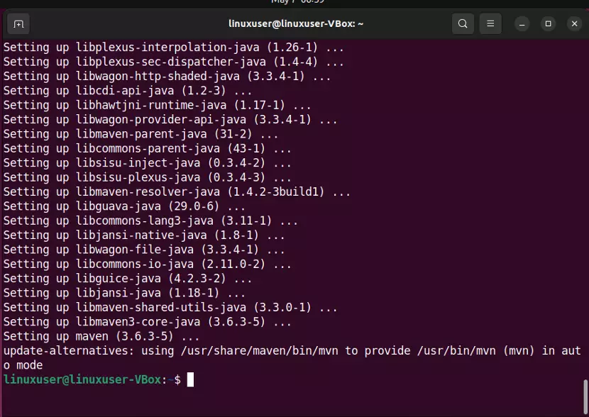 Ubuntu 22.04 تي Apache Maven کي ڪيئن انسٽال ڪجي 424_4