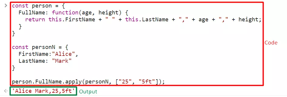 Bedane antarane cara nelpon () lan aplikasi () ing JavaScript 4279_4