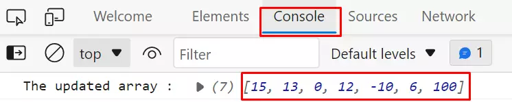 JavaScript හි Array Mutator ක්‍රම උදාහරණ සමඟ පැහැදිලි කර ඇත 4293_4