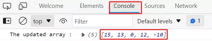 JavaScript ਵਿੱਚ ਐਰੇ ਮਿਊਟੇਟਰ ਢੰਗਾਂ ਨੂੰ ਉਦਾਹਰਣਾਂ ਨਾਲ ਸਮਝਾਇਆ ਗਿਆ ਹੈ 4293_5