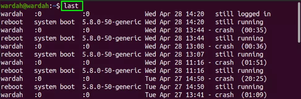 Meriv çawa Nasnameya Bikarhênerê xwe li Linux-ê Bibînim 4305_9