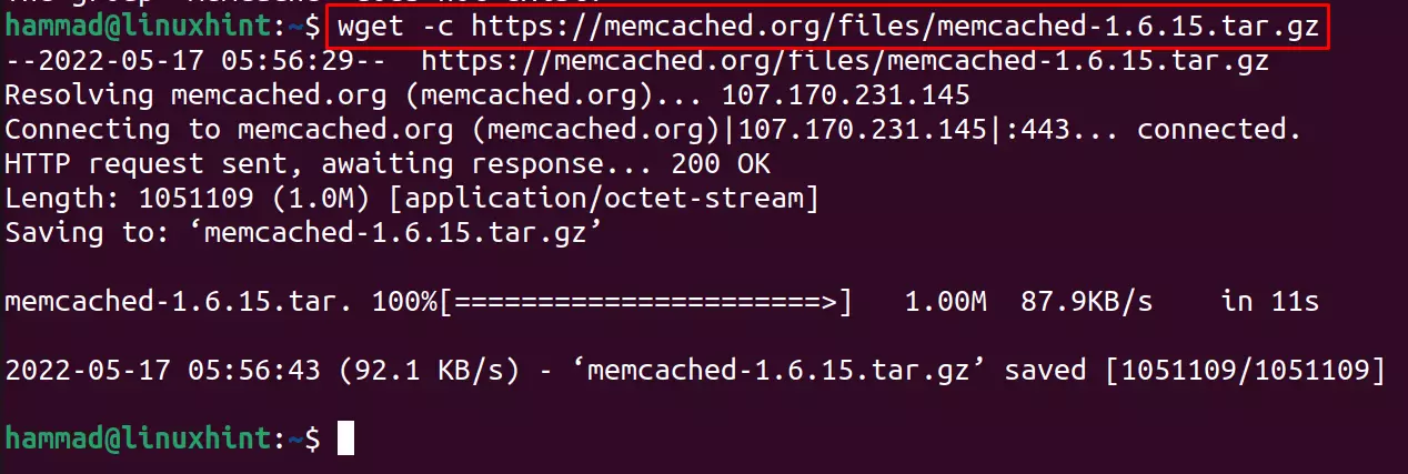 Giunsa ang Pag-install sa Memcached sa Ubuntu 22.04 430_5