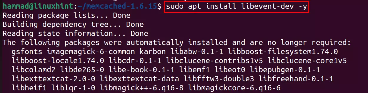 Giunsa ang Pag-install sa Memcached sa Ubuntu 22.04 430_9