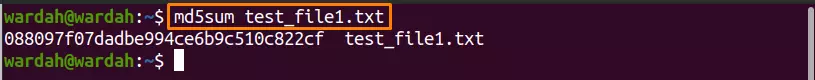 md5sum కమాండ్ని ఎలా ఉపయోగించాలి? 4317_2