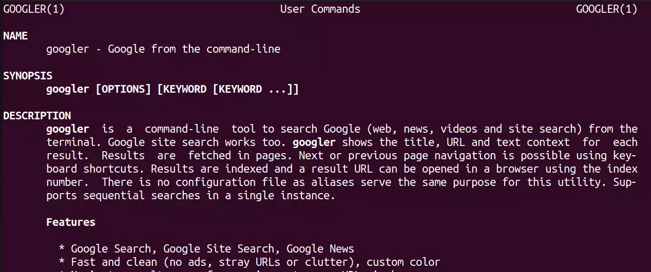 Ubuntu 22.04 र Linux Mint 20 मा Googler कसरी स्थापना गर्ने 431_6